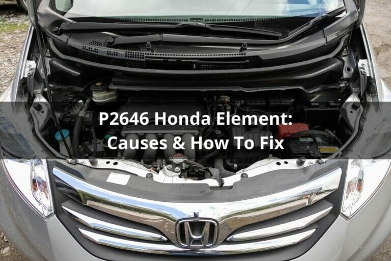P2646 Honda Element: Causes & How To Fix